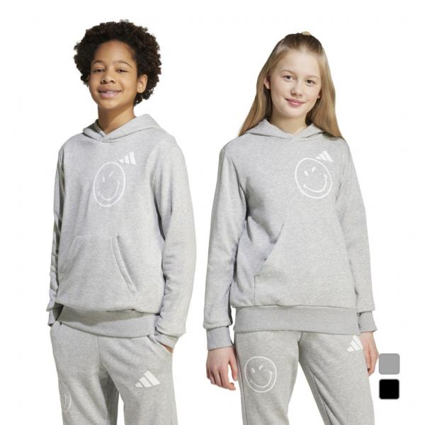 ◇前向きな気持ちにさせてくれるパーカー。 ◇adidasのジュニア用パーカーで幸せをかみしめよう。 ソフトなフレンチテリー生地を使用し、笑顔を絶やさない着心地を追求。 前面と背面のグラフィックは、喜びを掴み取る大切さを遊び心たっぷりに思い出...