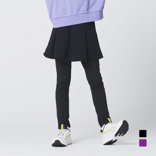 ◇インナー付きで動きやすいスカートです。 可愛いカラー展開と、サイドのラインが特徴。 可愛いとスポーティーさを兼ね備えた、元気に遊ぶお子様にもおすすめのスカートです ■カラー： ラベンダー ブラック ■素材：スカート 本体ポリエステル100...