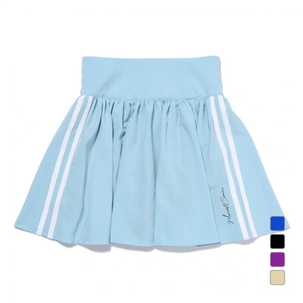 ◇スカートパンツ ◇MARVELのプリントが左裾に入ったサイドのラインがスポーティなスカートパンツです。吸水速乾、ストレッチ、UVカット機能の生地を使用し、インナーが付いた動きやすい1枚です。 ■カラー： ベージュ サックスブルー ラベンダ...