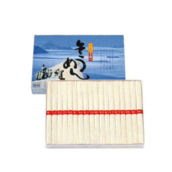 のど越しのシコシコとしてつるつるとした食感はそうめんの旨味を実感していただける手延べそうめんです--------------------------●原材料 : 小麦粉・ごま油・食塩●内容量 : 50g×36束箱サイズ　29×20×3.8cm