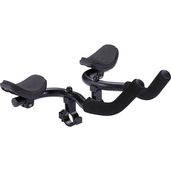 快適なライディングを実現するTTバー●6061 T6アルミニウム製●コンフォートベンド形状●左右方向に調整できるアームレスト●快適なポジションを実現する35mmライズ●フォームグリップ付属●31.8/25.4/22.2mmに対応するクランプ...