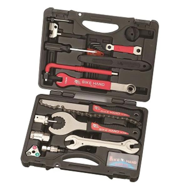 シマノ ホローテックIIに対応した工具BOXパンク修理セット、ミニドライバー、フリーボディーリムーバー、+/0ドライバー、フリーボディーチューナー、T25レンチ、クランク取り外し(コッタレスクランク対応)、チェーン切り、ホローテックII/M...