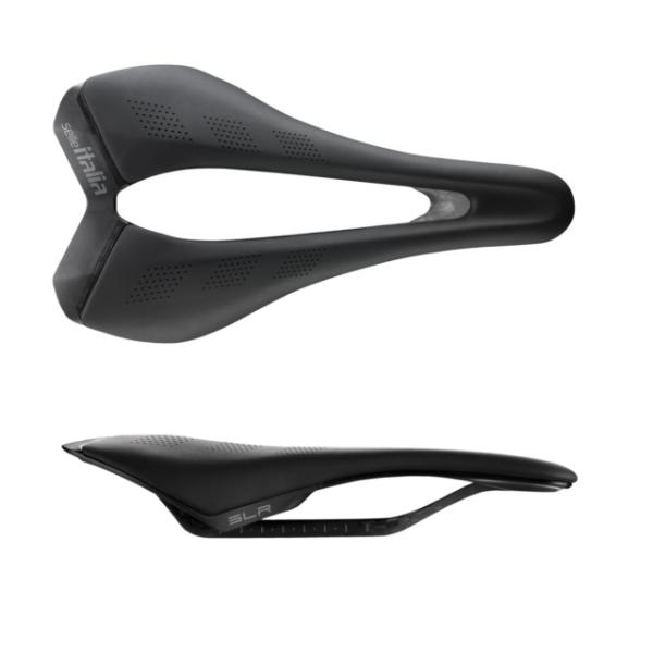 SLRシリーズが4代目に進化。全長は前作から6mm短い、242mmになり、パッドもレースに必要な部分のみに見直すことで、軽量化を実現。さらにカーボンレールの形状を再設計し、振動吸収性が向上しました。・参考重量：118g・幅：130mm・長さ...