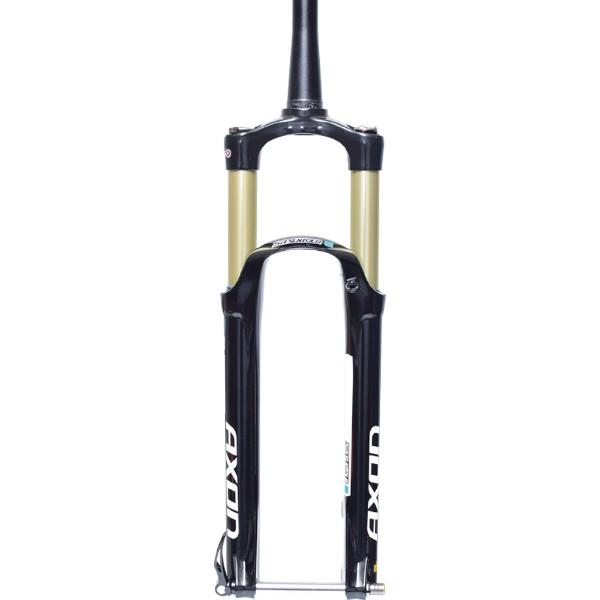 XCレース専用軽量ショートストロークモデル最大タイヤ幅(mm)：58コラム径：1.5"to1-1/8"アクスル(mm)：15×100 QLC対応ブレーキ：Post160 / Max. 180出荷時トラベル量(mm)：120変更可能なトラベル...