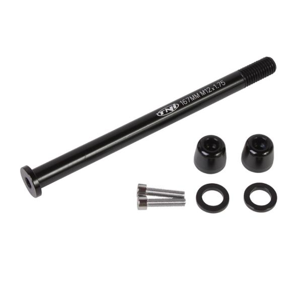 スルーアクスル仕様のフレームをサイクルトレーナー(ローラー台)に取り付けるためのスルーアクスルシャフトロード用φ12ｘ142mmサイズ：■ 167mmM12ｘ1.5ピッチ■ 167mmM12ｘ1.75ピッチ■ 170mmM12ｘ1.0ピッチ...