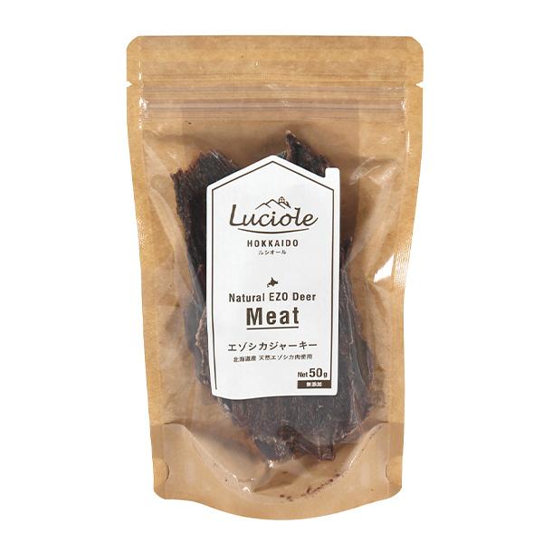 ・無添加、無着色、無香料のおやつです。商品の保管には、高温多湿を避けて開封後は冷蔵庫にて保管し、お早めにお召し上がりください。・ジャーキーの厚さや大きさにはバラツキがあります。予めご了承ください。・製品には若干のエゾ鹿の毛が付着する場合がご...