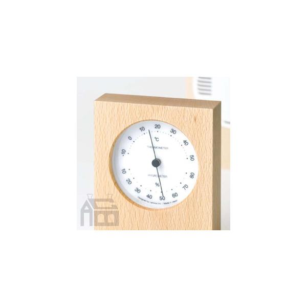 シンプルモダンな温湿度計です。盤面の発色がきれいで見やすく、清潔感のあるデザイン。リビングや寝室など、快適な室内の環境つくりにお勧めです。