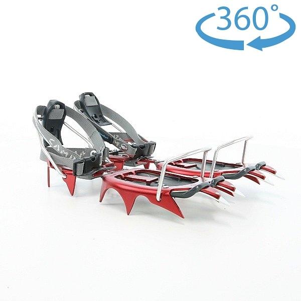 ※スマートフォン版：下記のボタン [商品情報をもっと見る] をクリックして360° 画像を見る。メーカー品番： 254403（商品説明） 高強度スティール合金サンドヴィックナノフレックスを前爪に使用した軽量なアイゼンです。素材：高強度スティ...