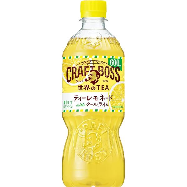【発売日：2025年04月01日】「24本」 クラフトボス レモネード 600 ml PET×24本×1箱 サントリー boss 世界 のTEA　withクールライム※賞味期限は順次更新致します。※メーカーパッケージ変更の際は、新パッケージ...