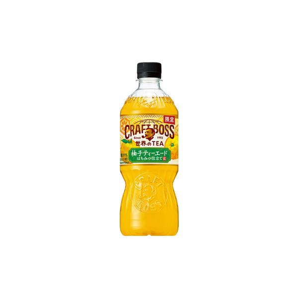 「24本」 クラフトボス 世界のTEA 柚子 ティーエード 600ml PET×24本×1箱 サントリー boss※賞味期限は順次更新致します。※メーカーパッケージ変更の際は、新パッケージ品でお届け致します。柚子とはちみつのやさしい甘さを、...