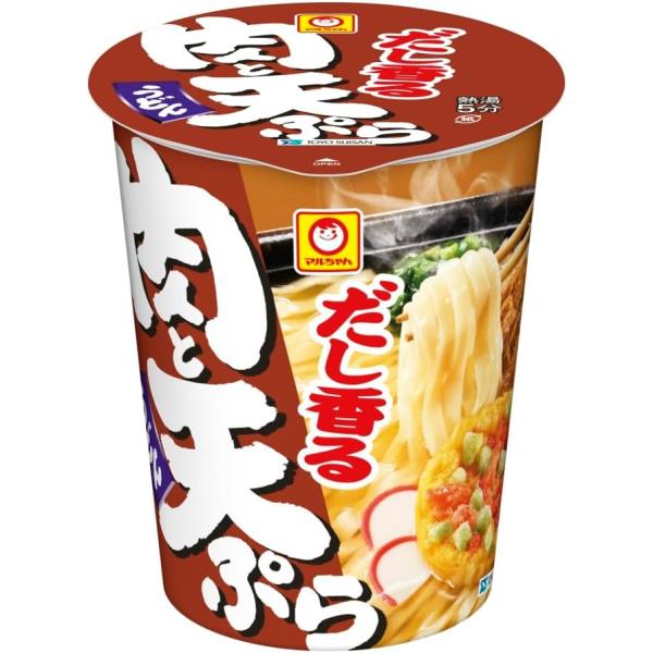 「12個」 マルちゃん だし 香る 肉 と 天ぷら うどん 93g×12個×1箱 東洋水産 カップうどん 縦型ビッグ※賞味期限：2026/7/13▲必ず賞味期限をご確認の上ご注文をお願い申し上げます。