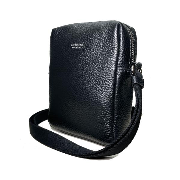 Daniel&amp;Bob ダニエル＆ボブ バッグ / DADO ダド ALCE アルチェ ACCOPIATO NERO ミニショルダーバッグ / ポーチ ブラック / イタリア ユニセックスソフトなシュリンクレザーを使用した小振りなショ...