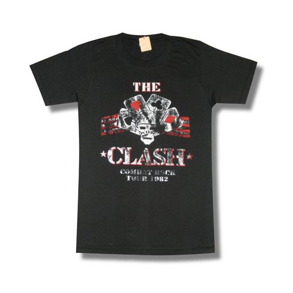 ザ・クラッシュの1982年コンバット・ロック・ツアーものTシャツ。■素材：綿100％■サイズ【身丈/身幅/肩幅/袖丈】※サイズ単位/cmS（65/43/35/18.5）M（68/47/39/21）L（72/50/45/23）XL（76/52...