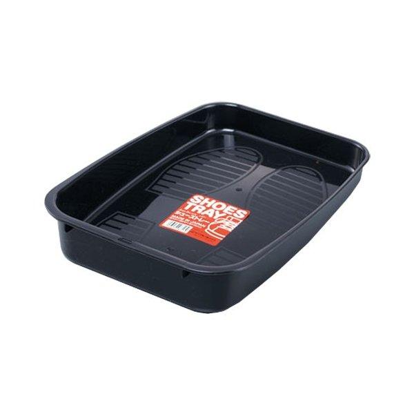 靴についた土や砂を床に落とさない。購入単位：1個配送種別：在庫品均一 リビング・クローゼット 玄関小物 家具・収納 収納家具 玄関収納 スリッパ・シューズラック しゅーずとれー ぶらっく hc0191 HC0191  Yahoo 通販