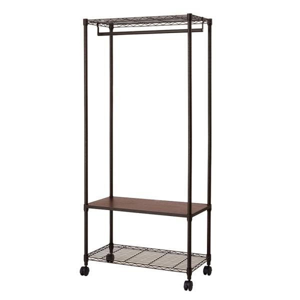 マットブラック×ハンマートーンカラーがお洒落なノワールシリーズ！購入単位：1台配送種別：直送品 代引不可 返品不可 配送日時指定不可Yahoo 通販 4550283922934 JD0725 ドウシシャ ルミナス ノワール ハンガーラック ...