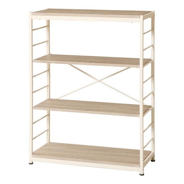 ビンテージライクな素材感が特徴的です。購入単位：1台配送種別：直送品 代引不可 返品不可 配送日時指定不可JK3168 jk3168 4933178138199 弘益 こうえき KOEKI フリーラック4段 W840×D350×H1110m...