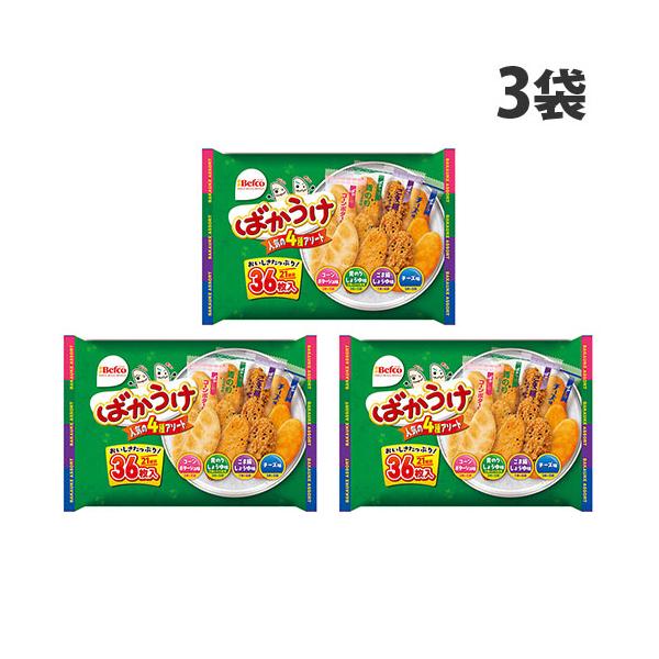 柔らかすぎない絶妙な食感とクセになる味付け！購入単位：1セット(3袋)配送種別：在庫品Yahoo 通販 4901336725277 SH8681 栗山米菓 Nばかうけアソート 36枚入×3袋 くりやまべいか 栗山 くりやま befco ベフ...