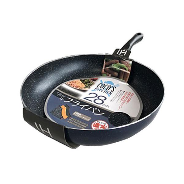 ガス火からIH200Vまで対応！少量の油でもらくらく調理！購入単位：1個配送種別：在庫品Yahoo 通販 4946869006035 SK7717 コーベック Coco's Kitchen ガス・IH対応 マーブル フライパン 28cm 生...