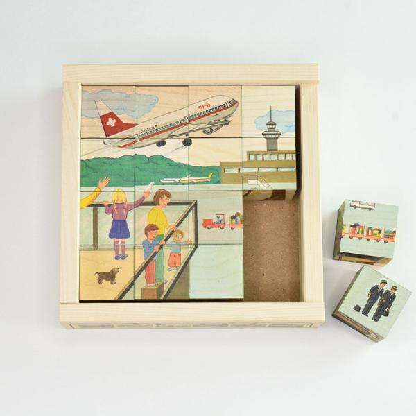 六面体パズル・16pcs スイス3歳頃から楽しめる、スイスの自然や暮らしを描いた六面体パズル。 誕生日プレゼントや出産祝いにも選ばれている、あたたかみのある木のおもちゃです。スイスの老舗メーカー「アトリエフィッシャー」が手がけたキューブ型パ...