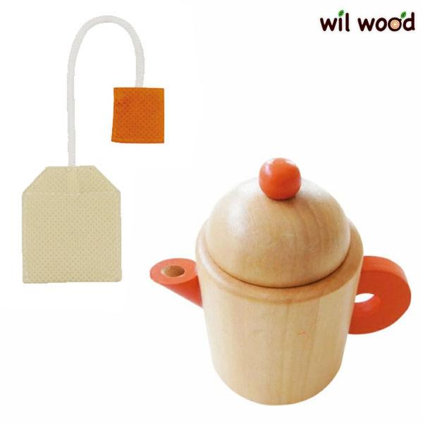 ティーポット(ティーバッグ付)おままごと用の食べ物です。ティーバッグ付きで、ほんものそっくり！インテリアにもどうぞ。エド・インターの木のおもちゃです。エド・インターは、出産祝い・誕生日・クリスマスなどのプレゼントやギフトに人気のおもちゃブラ...