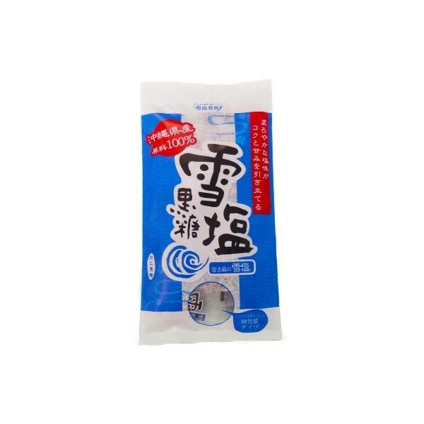 宮古島の雪塩と沖縄の黒砂糖が出会った味。甘じょっぱい黒糖菓子です。