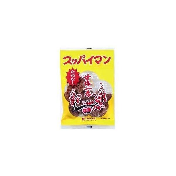 スッパイマンの種が入っていない梅菓子です。種無しなので、種を棄てなくて良いので便利です。食感は柔らかめのグミキャンディのようなもので、沖縄では子供から大人まで愛してやまないお菓子です。甘酸っぱい味が癖になりますよ。クエン酸でキリッ！
