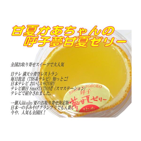 甘夏ゼリーには香料・保存料・着色料・化学調味料の添加物は使用しておりません。作り立て（新鮮さ）を、お客様の食卓へお届けするため、受注製造・産直を基本としています。L26個入