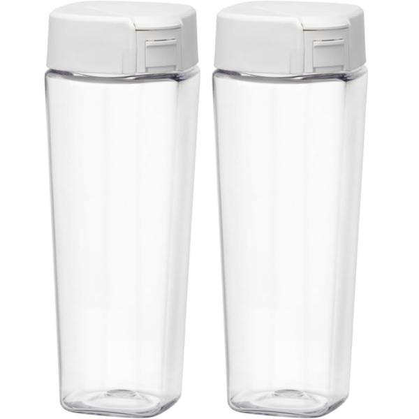 持ちやすく、冷蔵庫ドアポケット前列に収まる