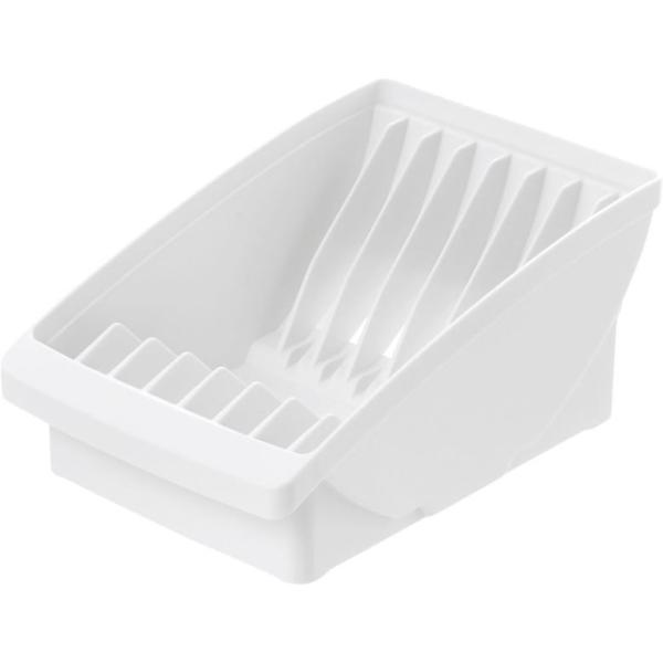 【商品名】 トトノ 棚置き用 ディッシュスタンド お皿立て R レギュラー ホワイト キッチン収納 食器収納 便利 おしゃれ 【サイズ】14×21×9.5H(cm)【素材】ポリプロピレン【生産国】日本【お手洗い方法】食洗機対応【対応食器サイ...