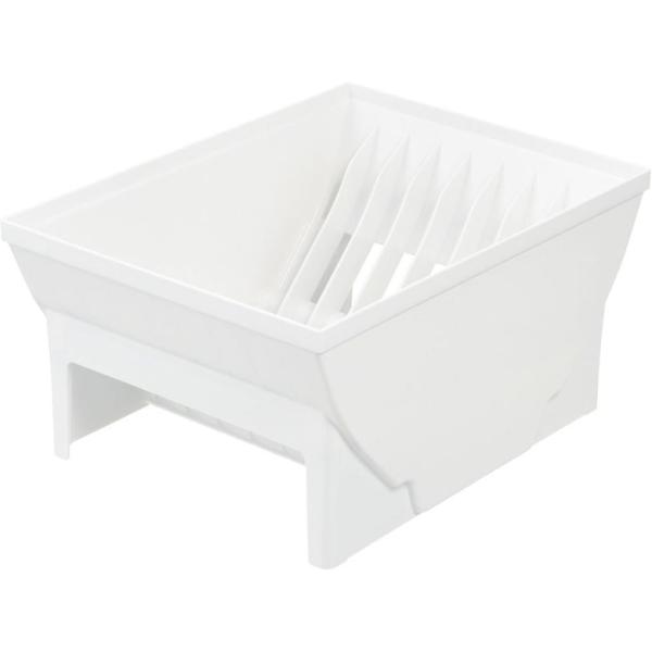 【商品名】 トトノ 収納 引き出し用 ディッシュスタンドR ワイド ホワイト お皿立て キッチン収納 食器収納 【サイズ】28×21×14H(cm)【素材】ポリプロピレン【生産国】日本【お手洗い方法】食洗機対応【対応食器サイズ】直径18〜2...