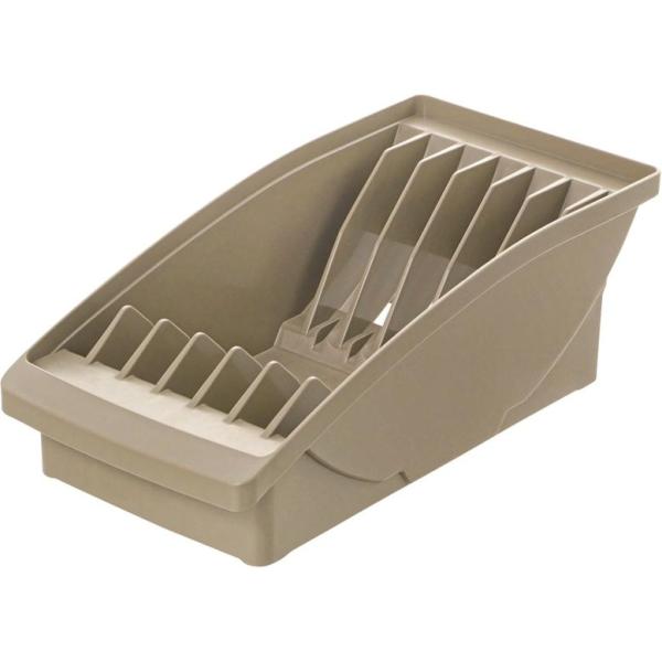 【商品名】 トトノ 棚置き用 ディッシュスタンド お皿立て R ワイド ブラウン キッチン収納 食器収納 便利 おしゃれ 【サイズ】14×28×9.5H(cm)【素材】ポリプロピレン【生産国】日本【お手洗い方法】食洗機対応【対応食器サイズ】...