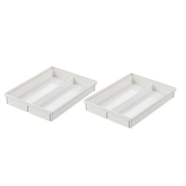 【商品名】 トトノ 収納 引き出し用 カトラリーポケットR ワイド キッチン収納  【×2個セット】 【サイズ】28×10.5×4.4cm【素材】ポリプロピレン【生産国】日本【お手洗い方法】食洗機対応スタイリッシュでおしゃれかつ、きれいな収...