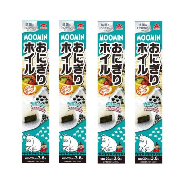 【商品名】 MOOMIN おにぎりホイル ムーミン 東洋アルミエコープロダクツ株式会社 北欧 おしゃれ  【×4個セット】 アルミはくに吸湿紙を貼り合わせていますので、おにぎりのベチャつきやパサつきを防ぎます。吸湿紙で余計な水分・油分を吸い...