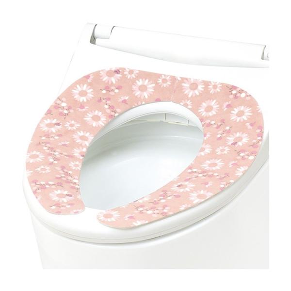 レック ぴたQ 吸着 べんざシート (ブーケ) 抗菌 防臭 洗濯OK BB-482 (便座カバー 便座シート)新生活 一人暮らし 便利 かわいい おしゃれ