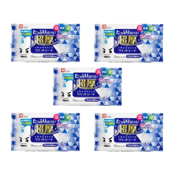 【商品名】 水の激落ち 超厚 ウェットシート ウエットシート 20枚入 フローリング用  掃除用品 掃除用シート レック LEC  【×5個セット】 サイズ: 30×20cm生産国:日本内容量:20枚入「水の激落ちくん」との共同開発 独自の...