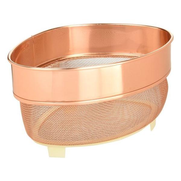 アミ三角コーナー ヌメりにくい 純銅 66410 細かいゴミもキャッチ メッシュ 水はけが良い 足付 SUIグート SUI-6086 和平フレイズ清潔 錆びない 乾燥 高め カビ 衛生的 おしゃれ かわいい