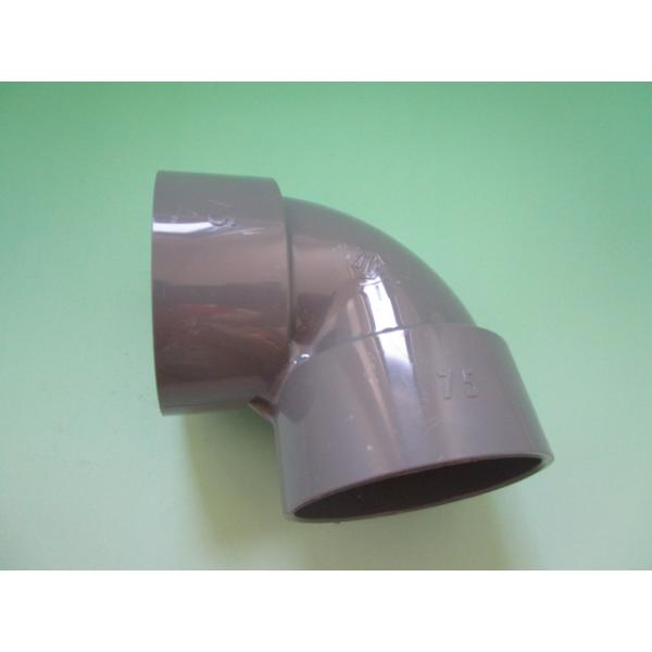 積水化学工業のＶＵ７５、ＶＰ７５用のエルボです。角度は９０度です。色は、グレーです。