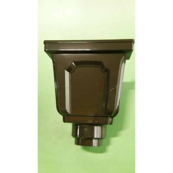 積水化学工業(株)エスロン雨樋のＸ７０の部品です。上合は丸６０落専用です。色は、新茶です。