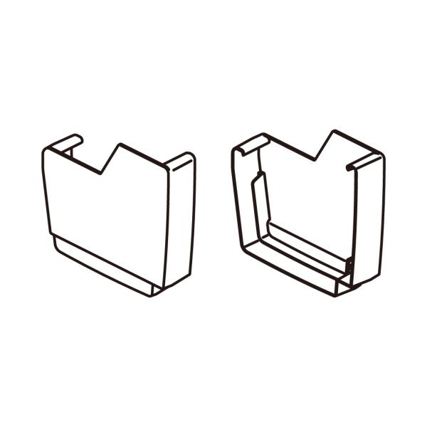積水化学工業(株)のエスロン雨樋の部材です。