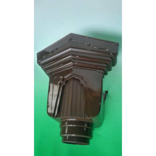 パナソニック(株)の雨樋で、アイアン丸１２０用の部品です。色はしんちゃです。