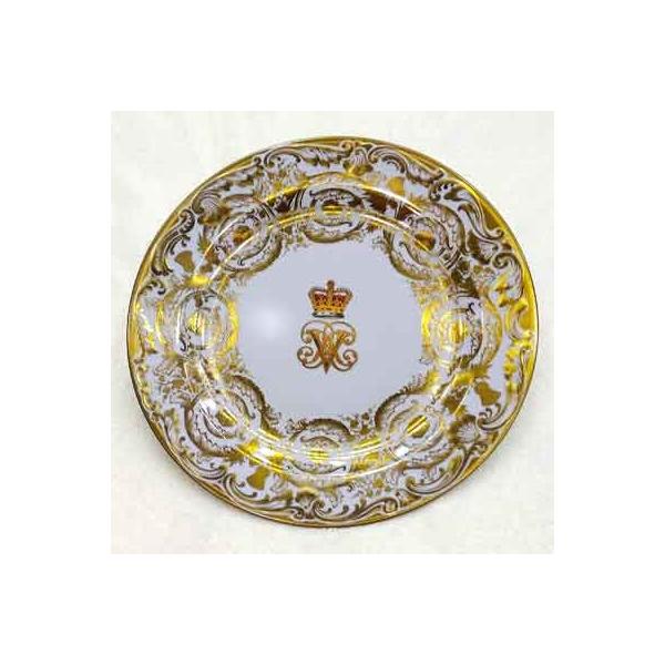 イギリス　エリートギフトボックス社製ブリキの絵皿です。ロンドン　ロイヤルコレクションに所蔵されている歴史的な美術品プレートの複製品です。裏面にはこのプレートのいきさつがプリントされています。リビングなど壁に飾ったり置いたりインテリアとしても...