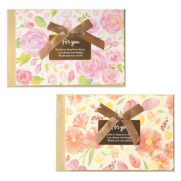 ※業務用商品ばら売りの為、簡易包装となりますのでご了承ください。全2種の中からお選びください。【ボタニカルフラワー グリーティングカード】セット内容：1枚入本体サイズ：W130mm×H90mm●ピンクJAN：4542804035896型番：...