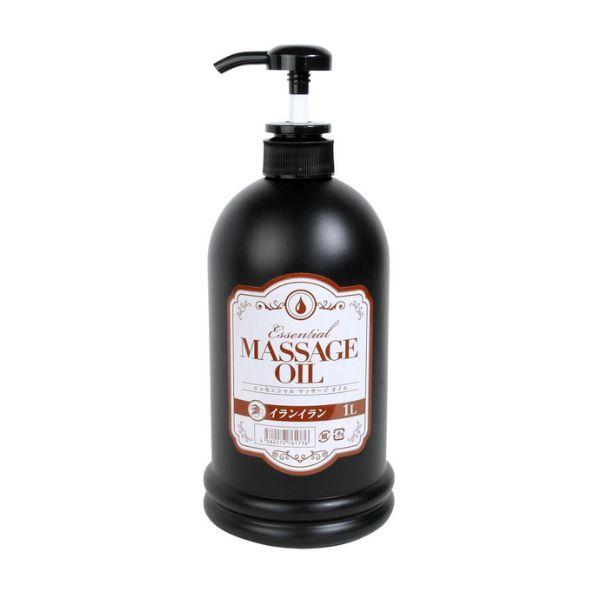 大人気のアロママッサージ用オイル。劣化を防ぐ黒ボトル入り！たっぷり使える内容量1Lオイルなので乾きにくく、ほのかな暖かさが全身を癒します。特殊配合により、よく伸びながら使用後の洗い流しが簡単です。●マッサージオイル イランイラン数量：1本入...
