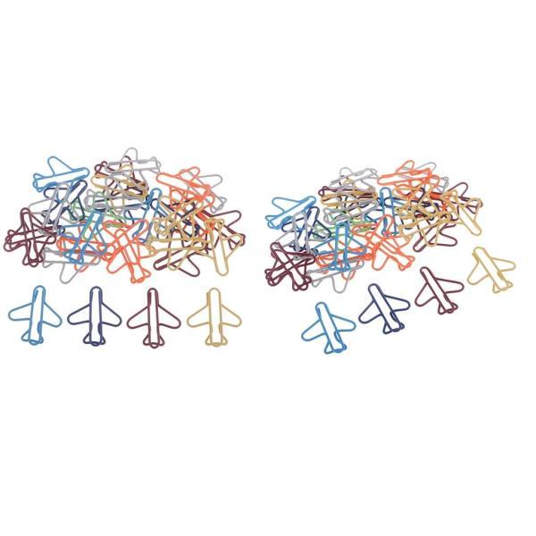 説明:光沢のある盛り合わせ色の紙のクリップメモクリップの航空機の形のための飛行機の形のためのブックマークスクラップブック.ノートブック.カレンダーマーカー.文書などのための素晴らしい装飾事務所.学校のホーム使用量のための良い用品創造的で機能...