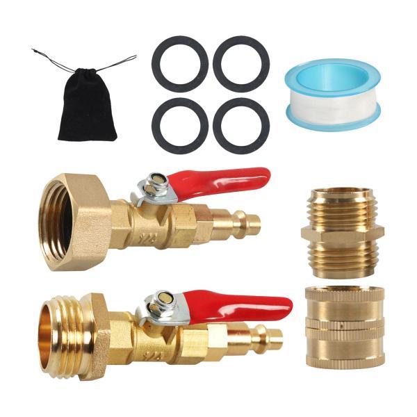 説明:[製品]: RV 冬季用キット水システムアダプター接続.設計. [サイズ]: ほとんどの条件に対応する標準ねじ山.水ホースシステムに簡単に取り付けることができ.冬季対策に最適です. [信頼できる素材]: 真鍮素材で作られており.耐摩耗...