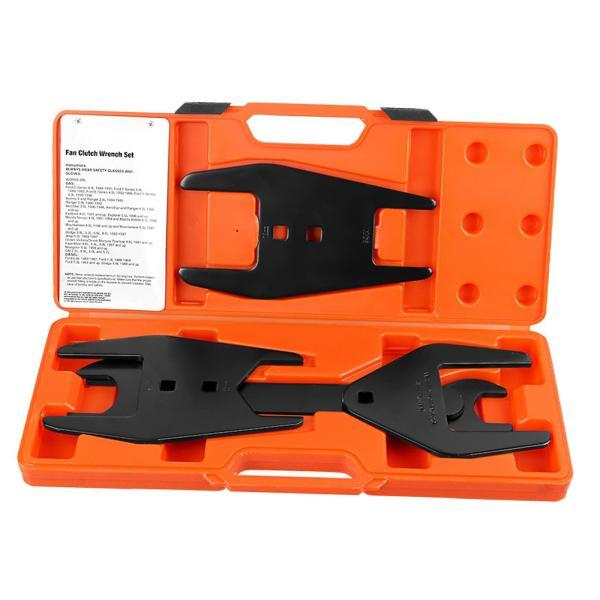 説明: [製品名]: このセットはファンクラッチ取り外しスパナツールで.車のファンとクラッチを分解するために特別に設計されています. [セット内容]: パッケージにはファンクラッチレンチツール5点セットが含まれており.手元の作業に必要なもの...