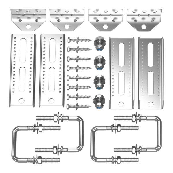 説明:[スチール素材]: 高強度スチール製のこのボートトレーラーバンクブラケット4点セットは.耐久性と安定性を備え.輸送中にボートをしっかりと支えます. [適合]: 8インチトップバンクブラケットキットは.3 x 3インチ.2 x 3インチ...