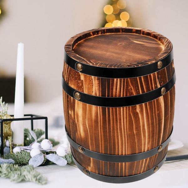 説明:[多用途の装飾]: オークのワイン樽は.ご自宅.キッチン.バー.夏のパーティーの雰囲気を高めるのに適した魅力的な装飾小道具です.素朴なデザインがどんな環境にもヴィンテージな優雅さを加えます. [木製構造]: ウイスキーバケツディスペン...