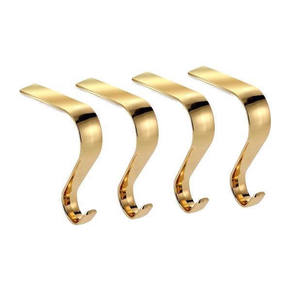 説明:[エレガントなデザイン]: このセットには.美しくデザインされたクリスマスストッキングホルダーが4つ含まれており.ご自宅のインテリアにお祝いの雰囲気を加えるのに最適です. [素材]: 金属素材で作られたこれらのガーランドハンガーは.手...