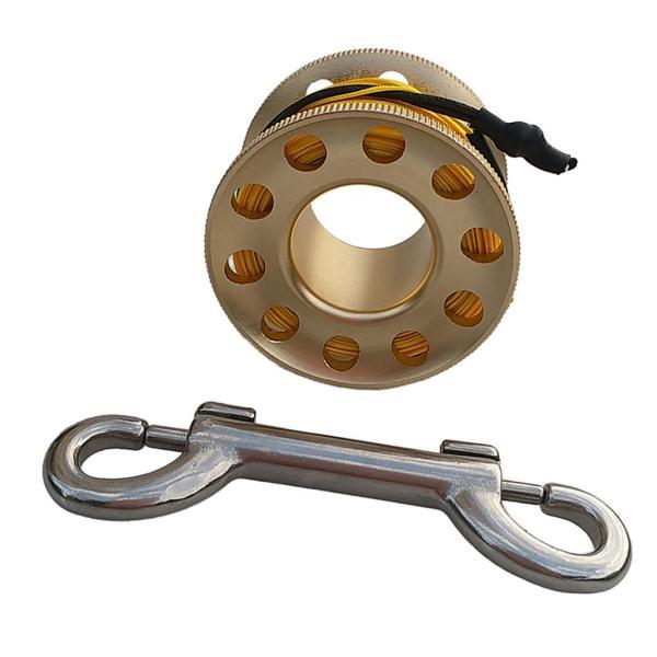仕様:材質:アルミ合金+ 316ステンレス鋼+ポリエステル繊維リール径:約5.5cm / 2.2インチリールの厚さ: 3.5cm / 1.38インチセンター穴径:約2.5 cm / 1インチ行の長さ:約15m / 49ft 線の太さ:約2m...